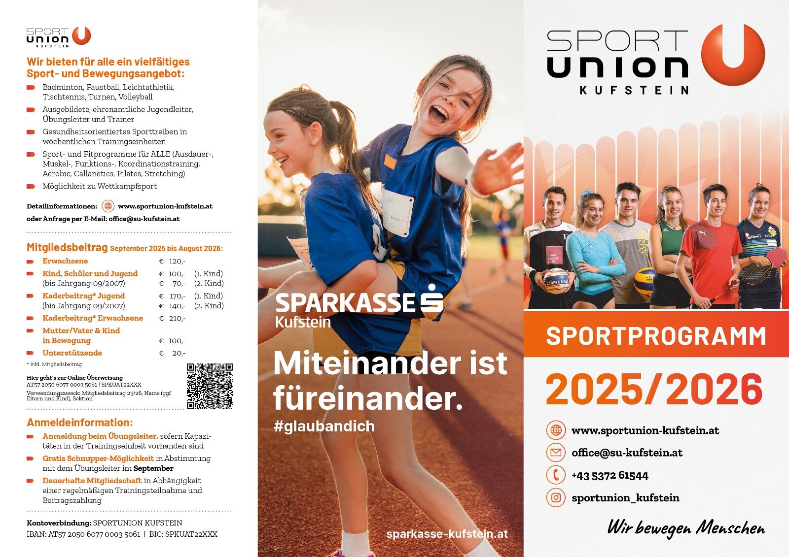 Das neue Sportprogramm 2025/2026 ist da! - SPORTUNION Kufstein